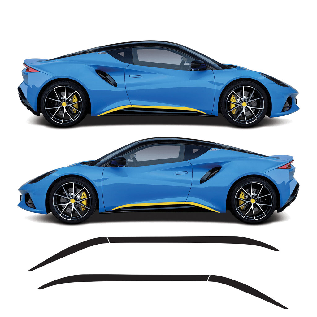 Lotus Emira Car Body Stripe & Graphic Sticker | Concept Graphics
