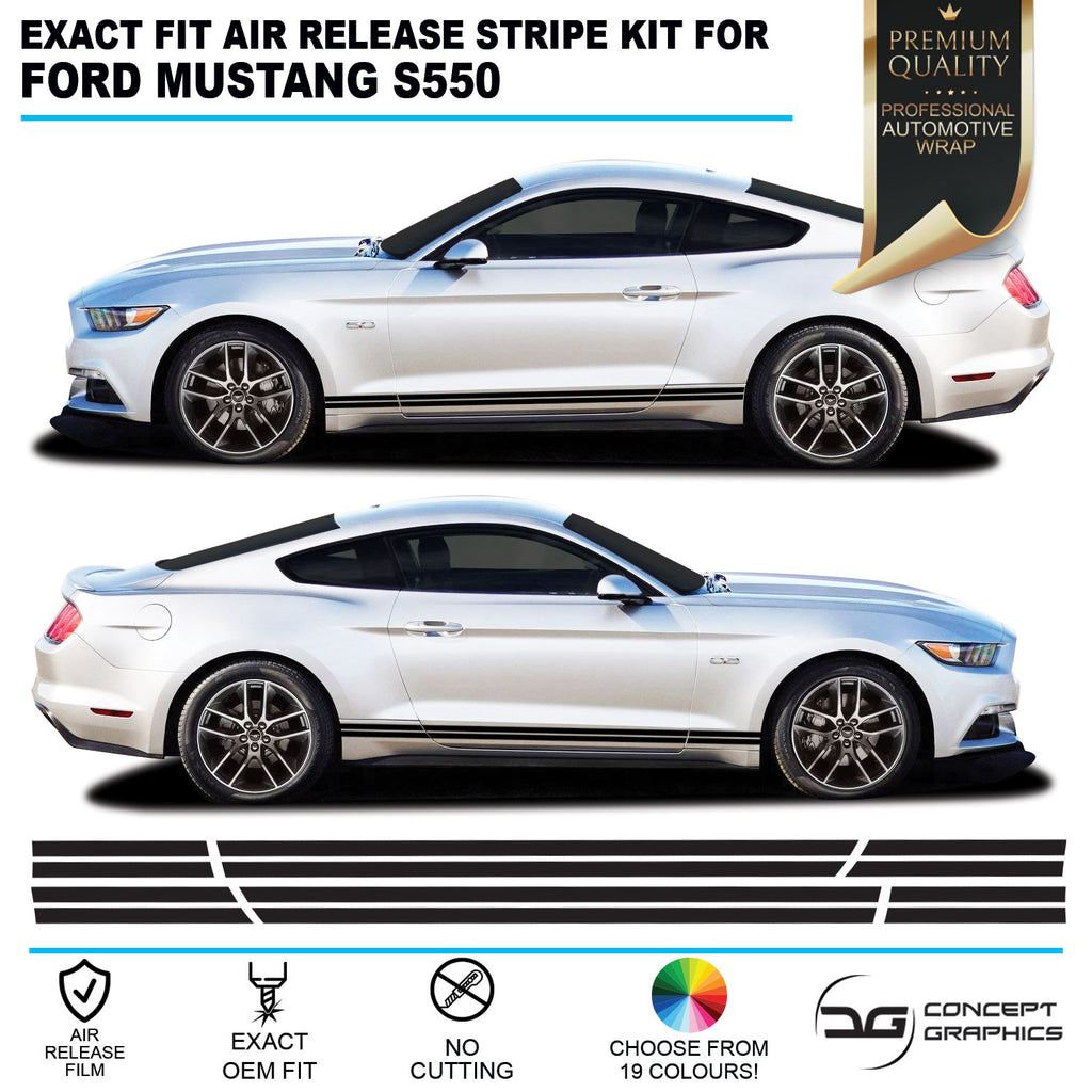 Ford Mustang Car Body Stripes & Graphic Stickers | Concept Graphics