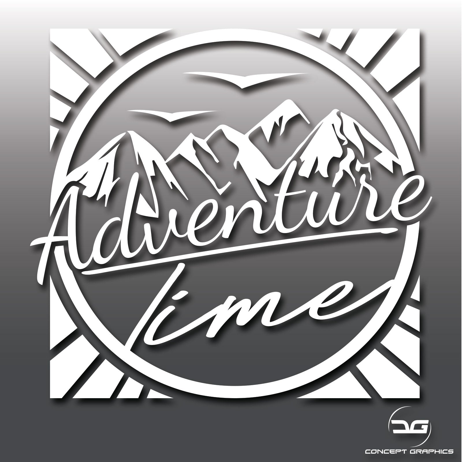 Adventure Time Funny Novelty Vinyl Decal Sticker | Concept Graphics