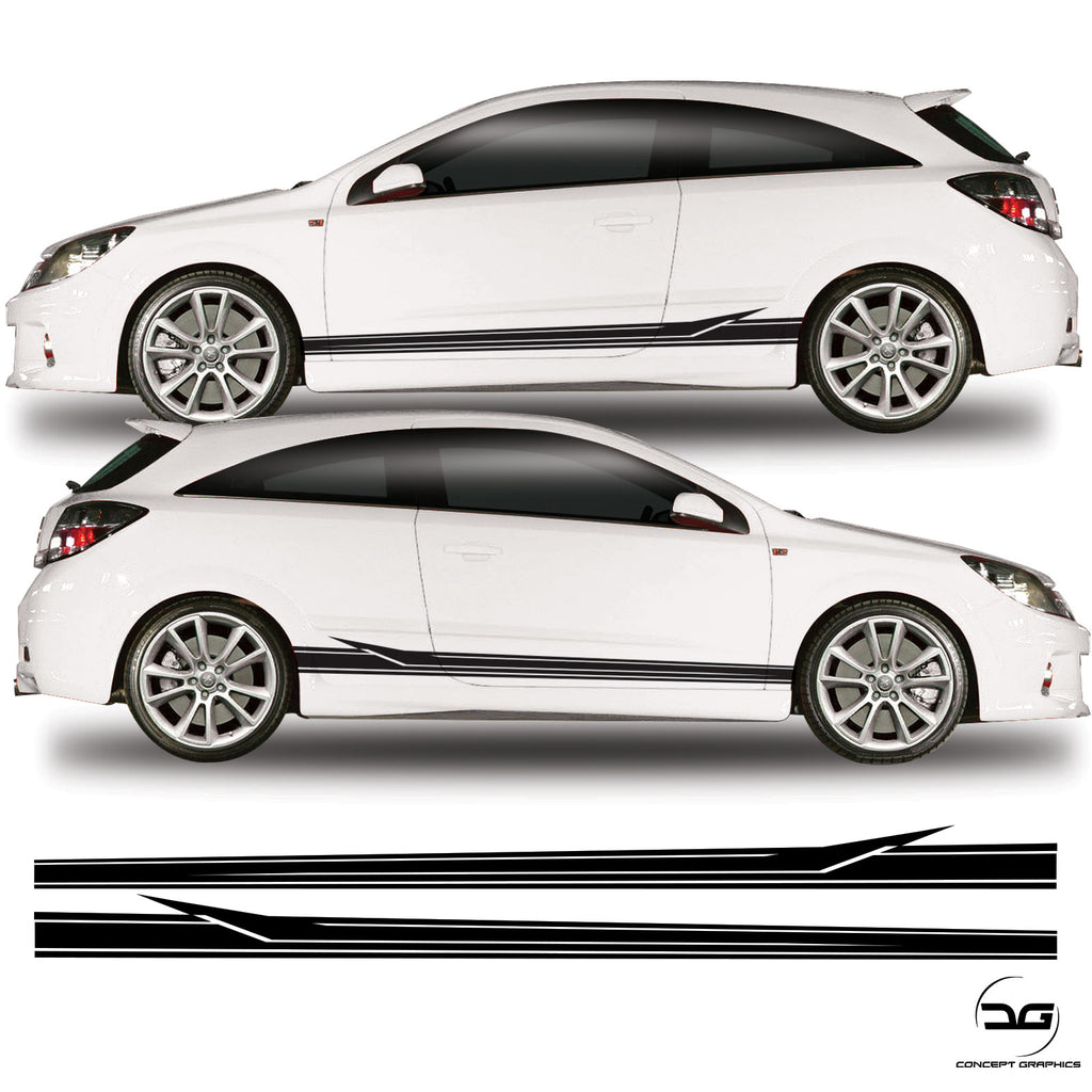 Vauxhall Astra Car Body Stripes & Graphic Stickers | Concept Graphics