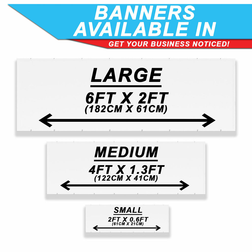 Number Plates Made Here Motor PVC Banner Sign | Concept Graphics