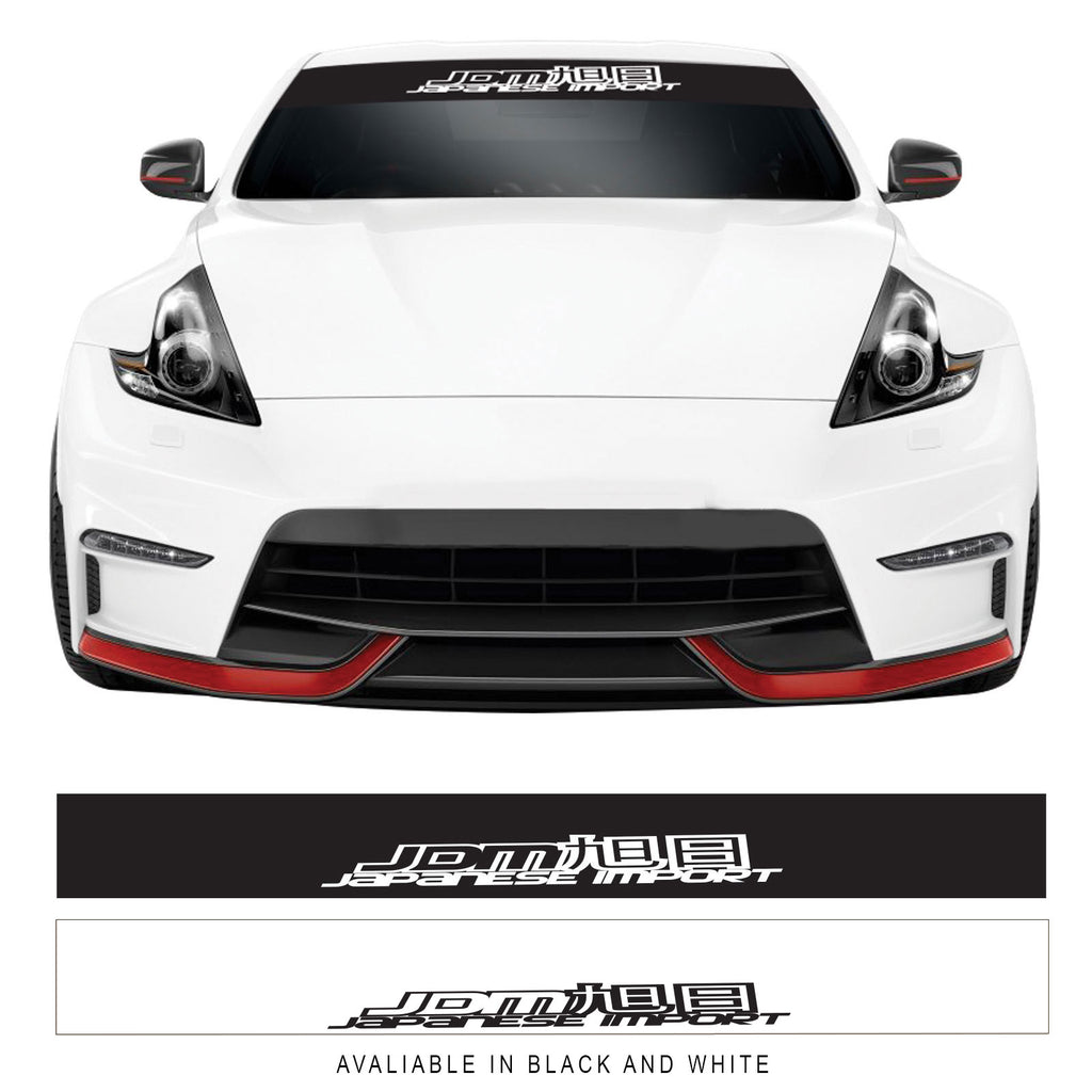 Japan Imports JDM Car Windscreen Sunstrip Banner | Concept Graphics