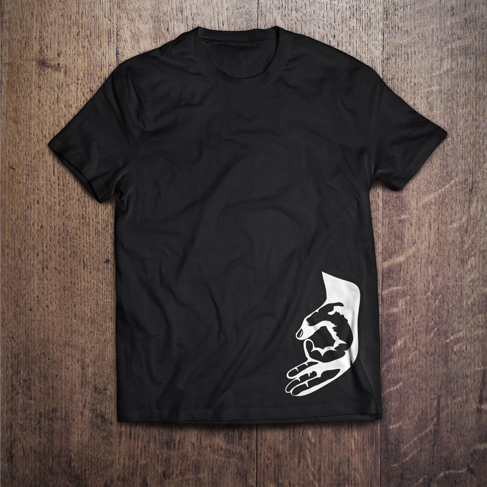 Funny Circle Hand Game Meme Novelty Joke T-Shirt | Concept Graphics