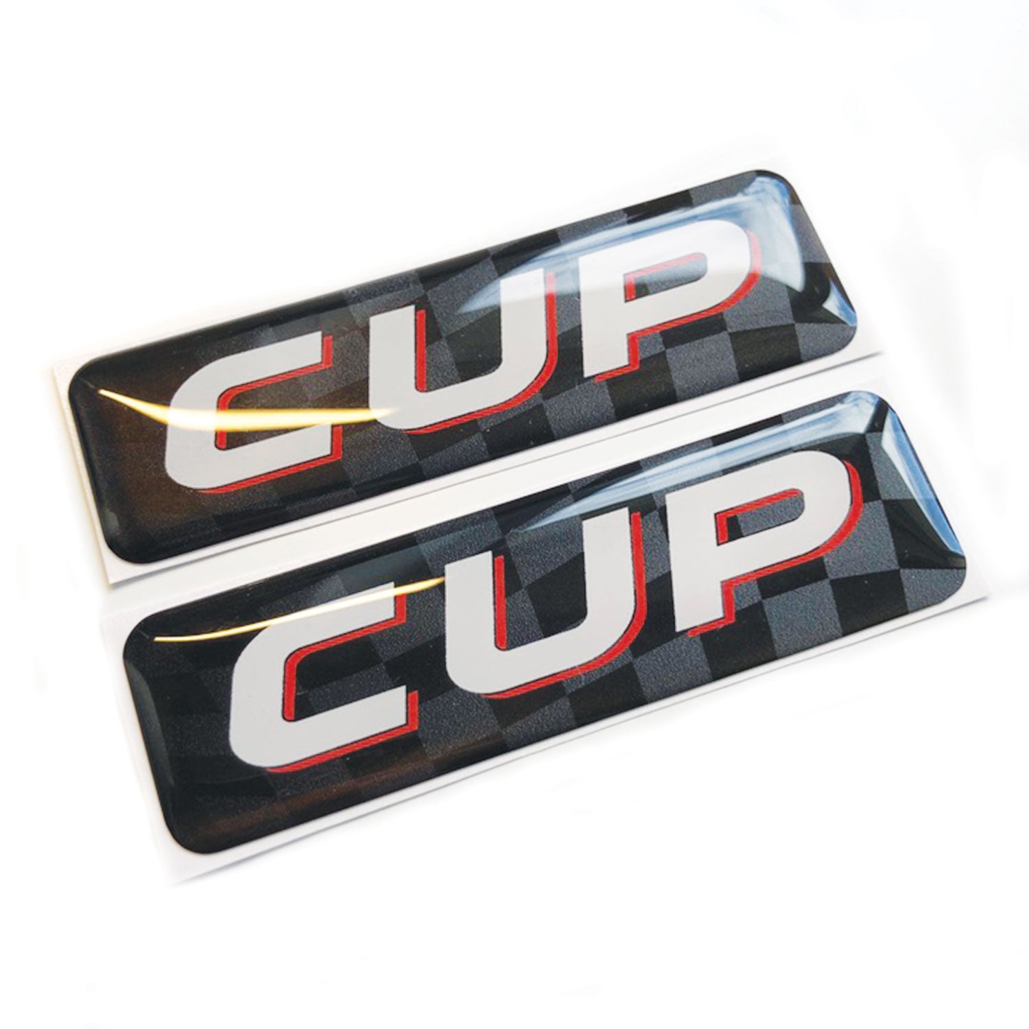 x2 Cup Renault Sport Clio 3D Domed Gel Badges | Concept Graphics