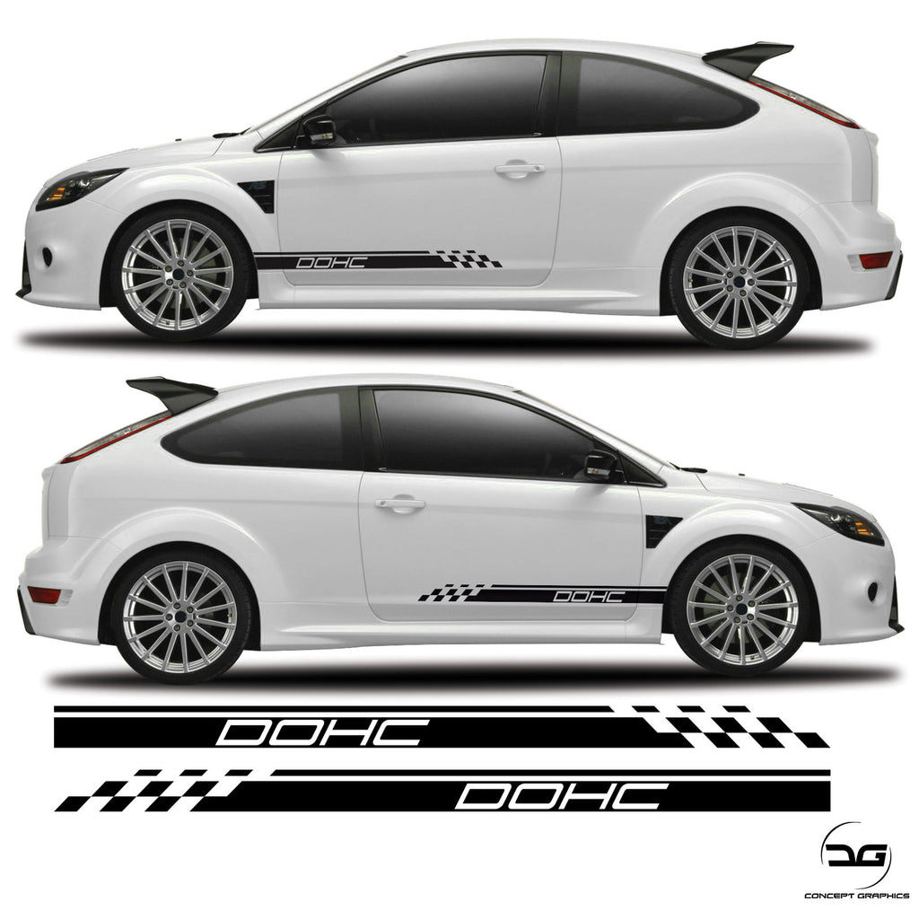 Ford Focus Mk2 ST RS DOHC Side Stripe Graphics | Concept Graphics