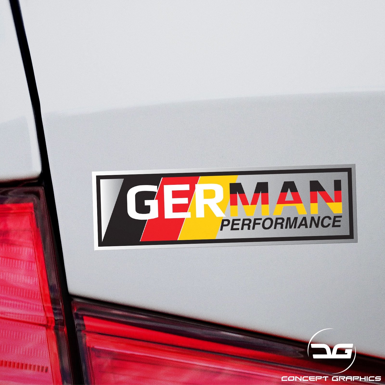 German Performance Euro Car Vinyl Decal Sticker | Concept Graphics