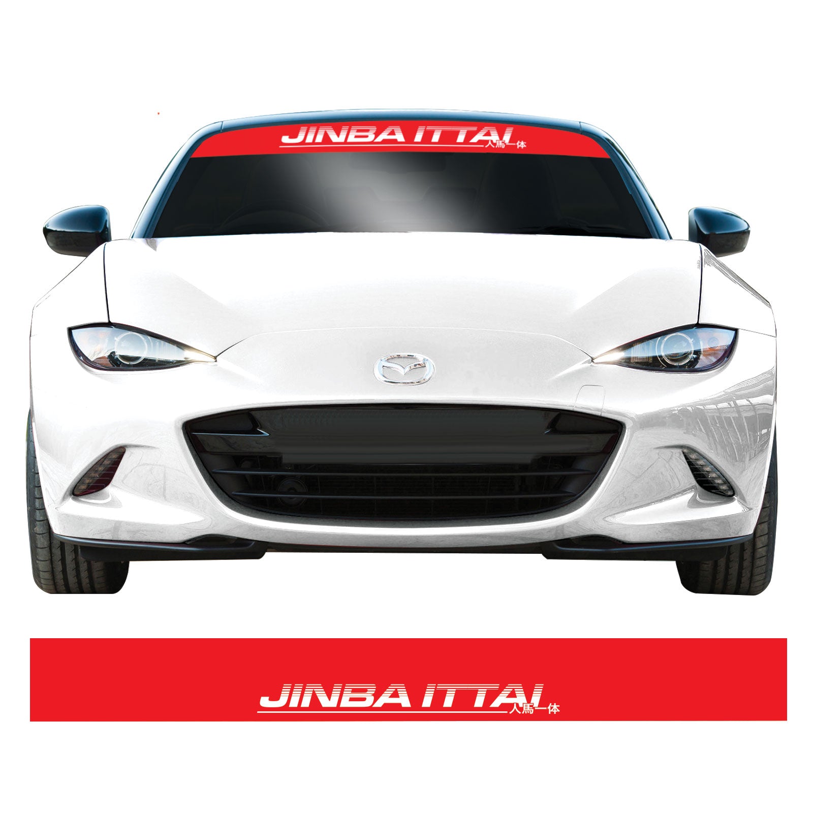 Mazda MX5 Jinba Ittai Windscreen Sunstrip Sticker | Concept Graphics