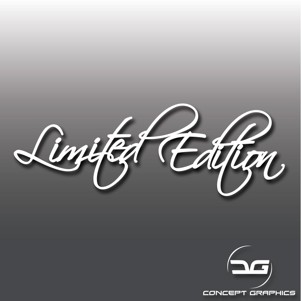Funny Limited Edition Vinyl Decal Car Sticker | Concept Graphics