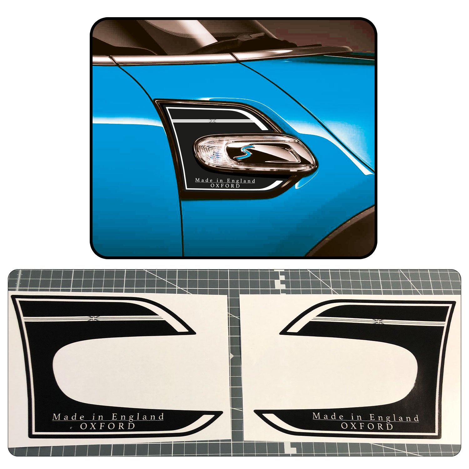 Mini Cooper F56 Made In Oxford Side Sticker Inlays | Concept Graphics