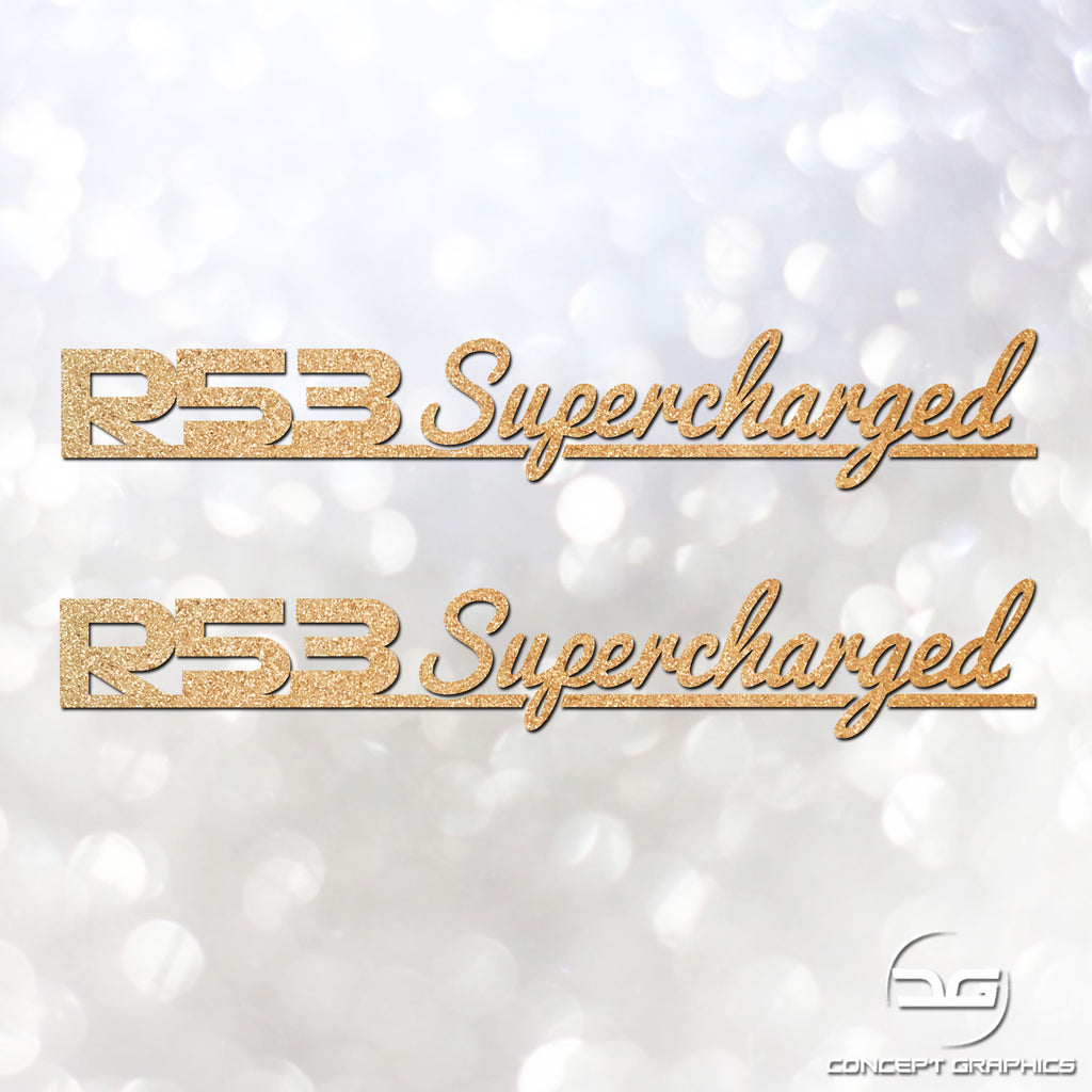 Mini Cooper S R53 Signature Glitter Vinyl Stickers | Concept Graphics