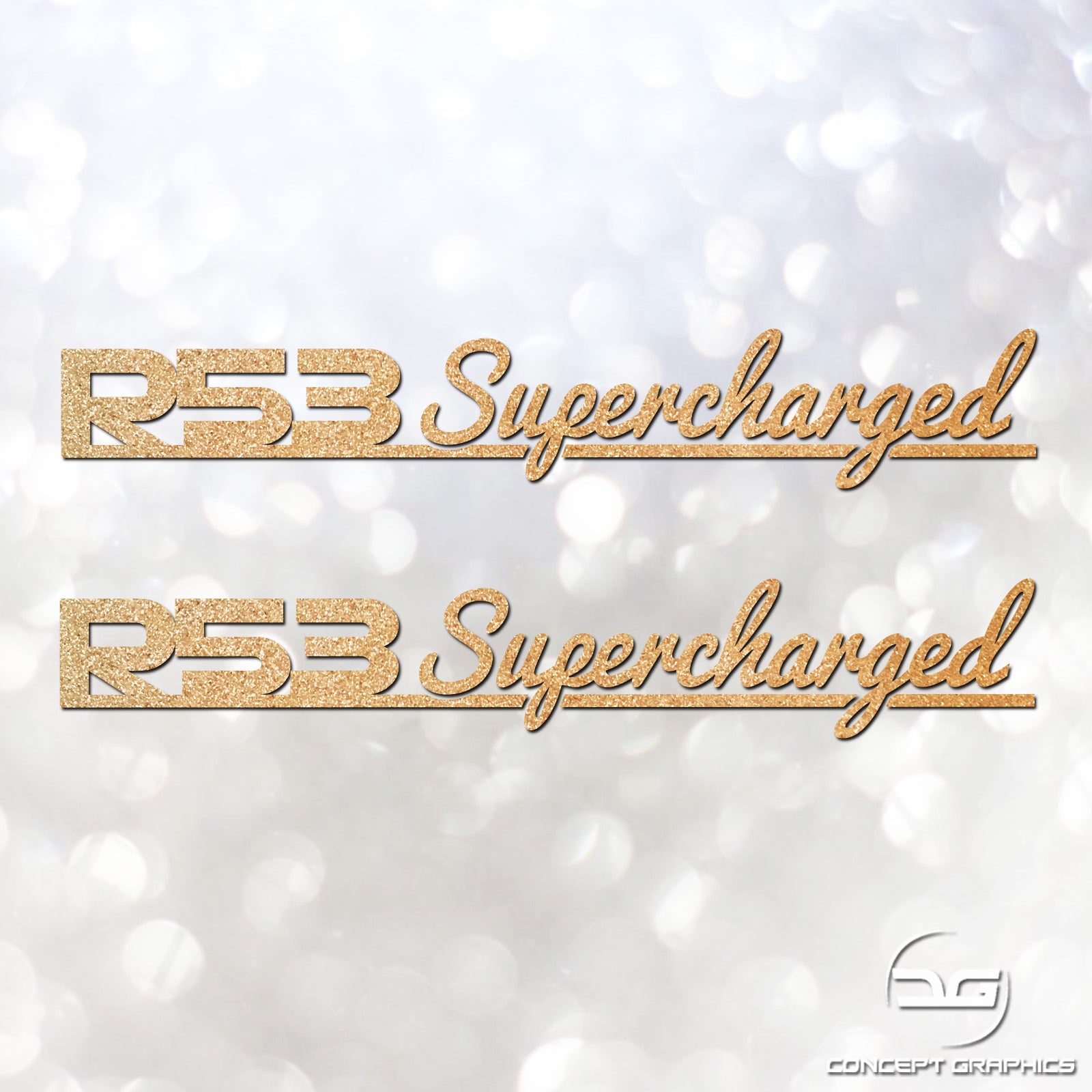 Mini Cooper S R53 Signature Glitter Vinyl Stickers | Concept Graphics