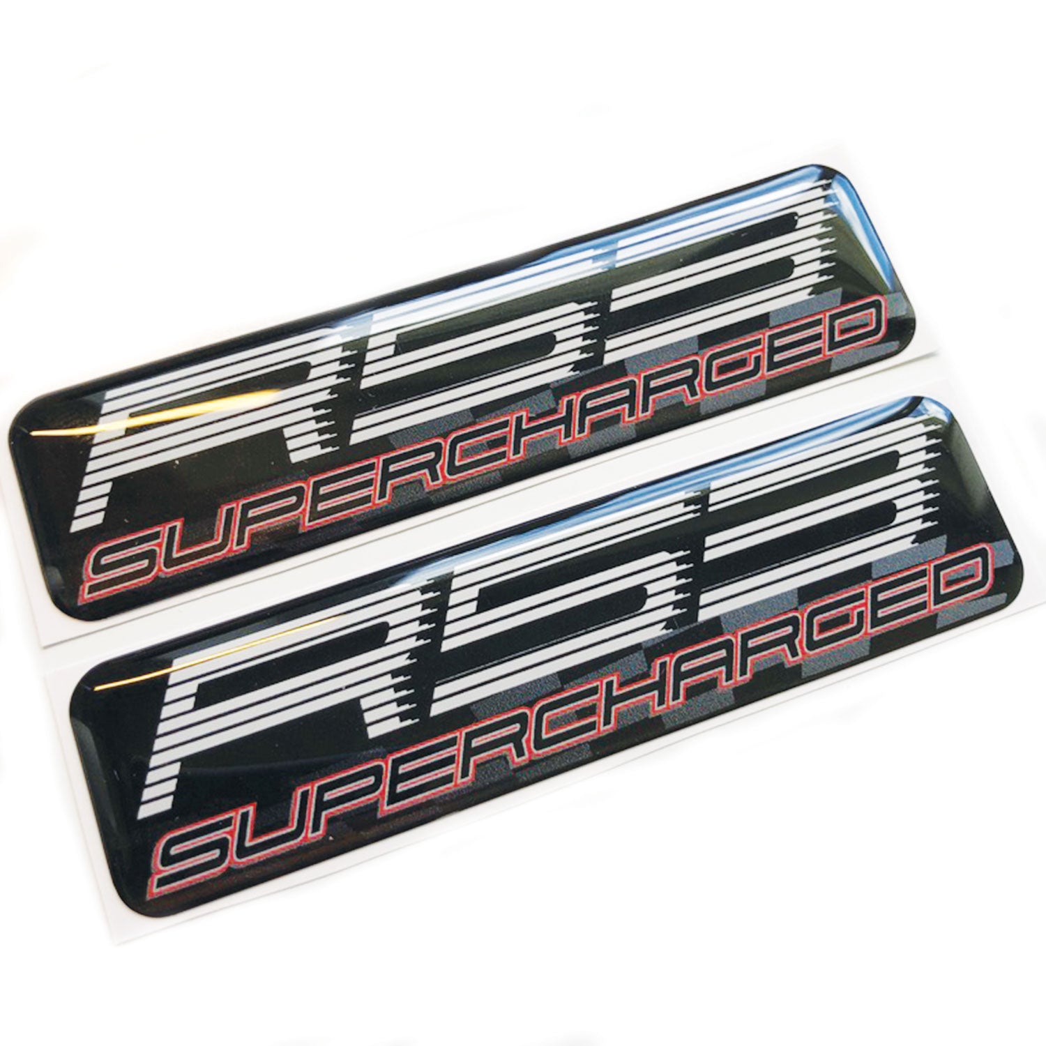 R53 Retro Supercharged Mini Cooper Domed Gel Badges | Concept Graphics