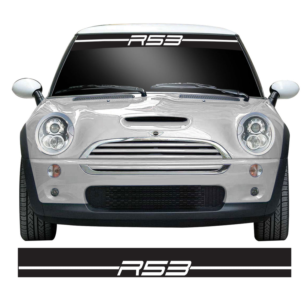R53 Stripe Mini Cooper Windscreen Sunstrip Banner | Concept Graphics