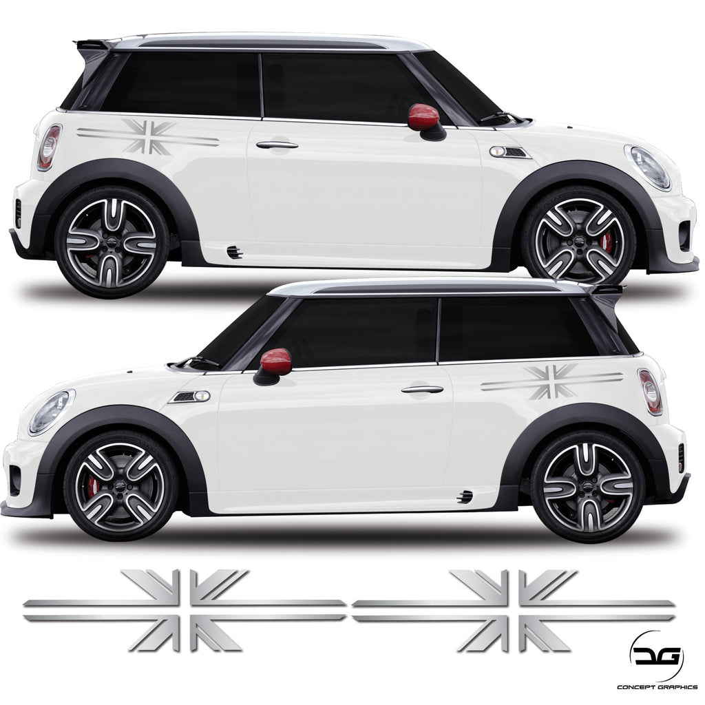Mini Cooper R56 Union Jack Side Sticker Graphic Kit | Concept Graphics