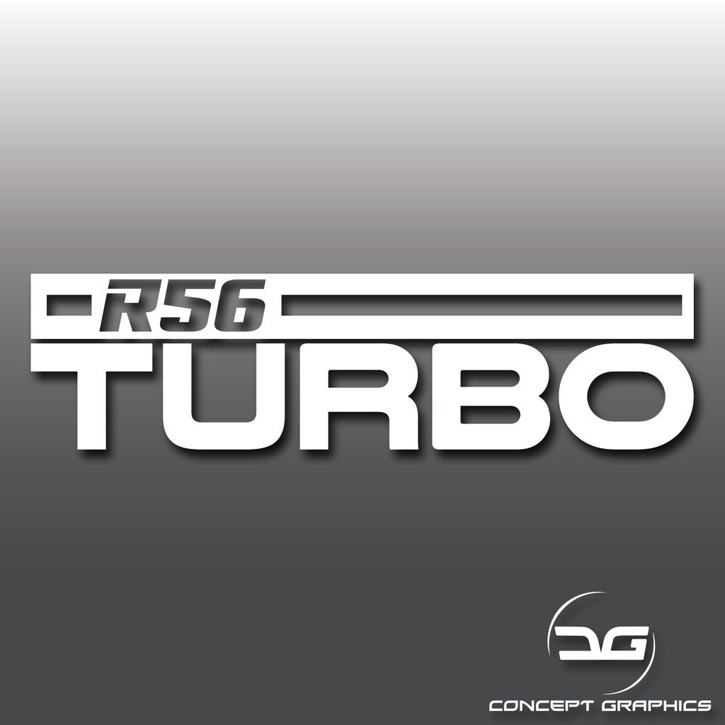 Mini Cooper S R56 Turbo Car Vinyl Decal Sticker | Concept Graphics