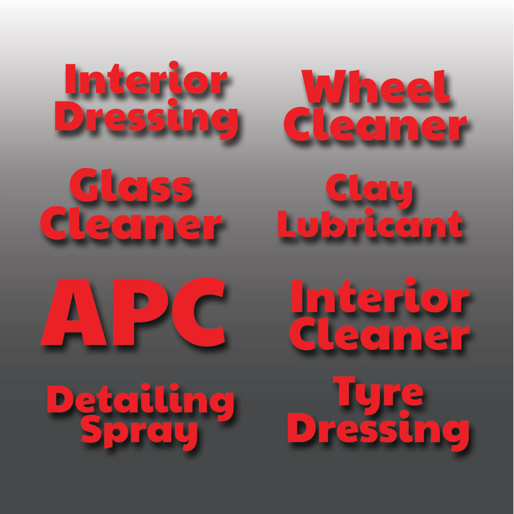 Car Detailing Spray Bottle Vinyl Sticker Labels | Concept Graphics