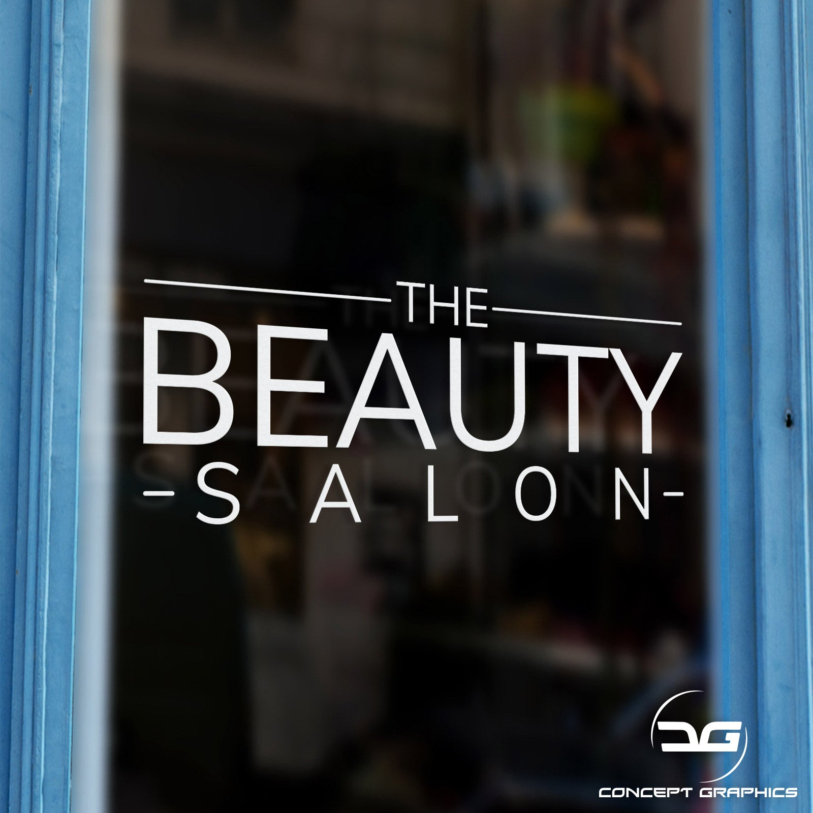 Beauty Salon Window Wall Vinyl Decal Sticker Sign | Concept Graphics