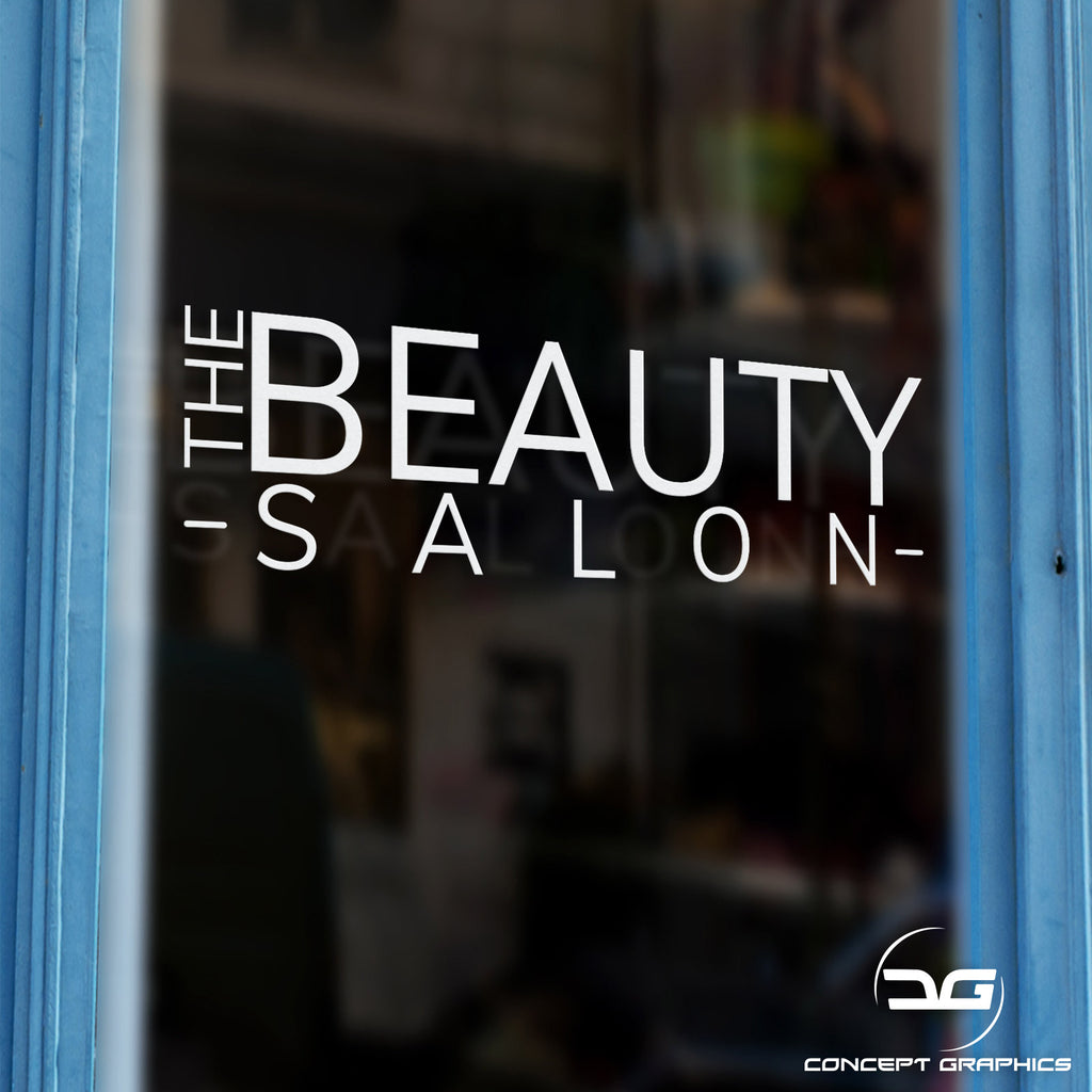 Beauty Salon Vinyl Decal Window Wall Sticker Sign | Concept Graphics