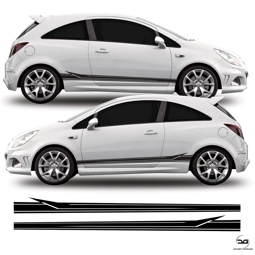 Vauxhall Corsa Car Body Stripes & Graphic Stickers | Concept Graphics