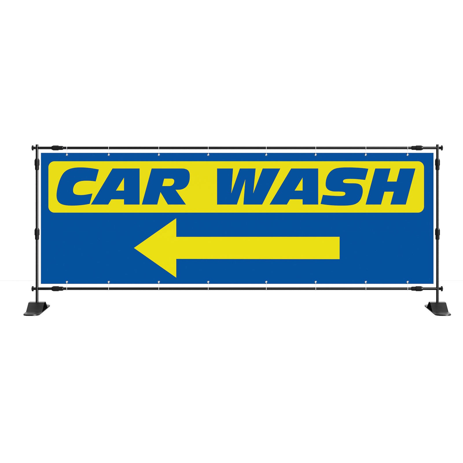 Custom Car Wash Direction Arrow PVC Banner Sign | Concept Graphics