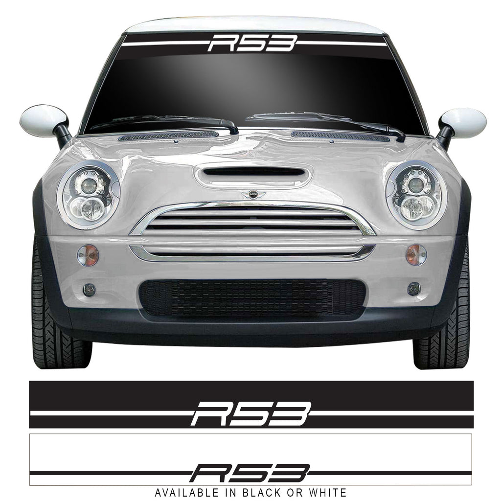 R53 Stripe Mini Cooper Windscreen Sunstrip Banner | Concept Graphics