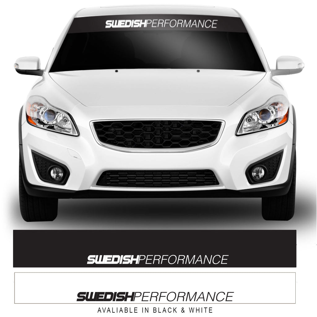Swedish Performance Car Windscreen Sunstrip Banner | Concept Graphics