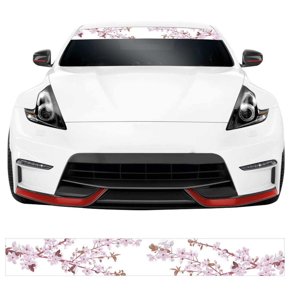 Cherry Blossom JDM Car Windscreen Sunstrip Banner | Concept Graphics