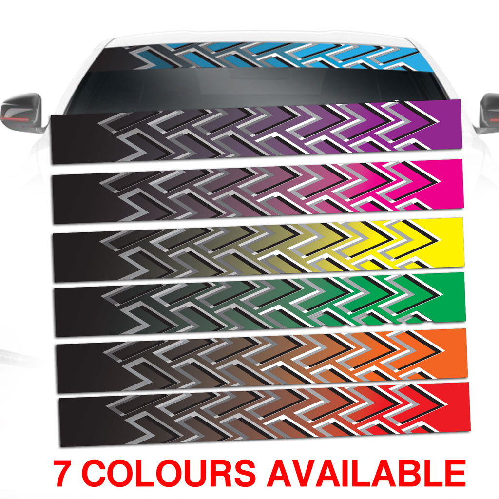 Arrow Fade Effect Car Windscreen Sunstrip Banner | Concept Graphics