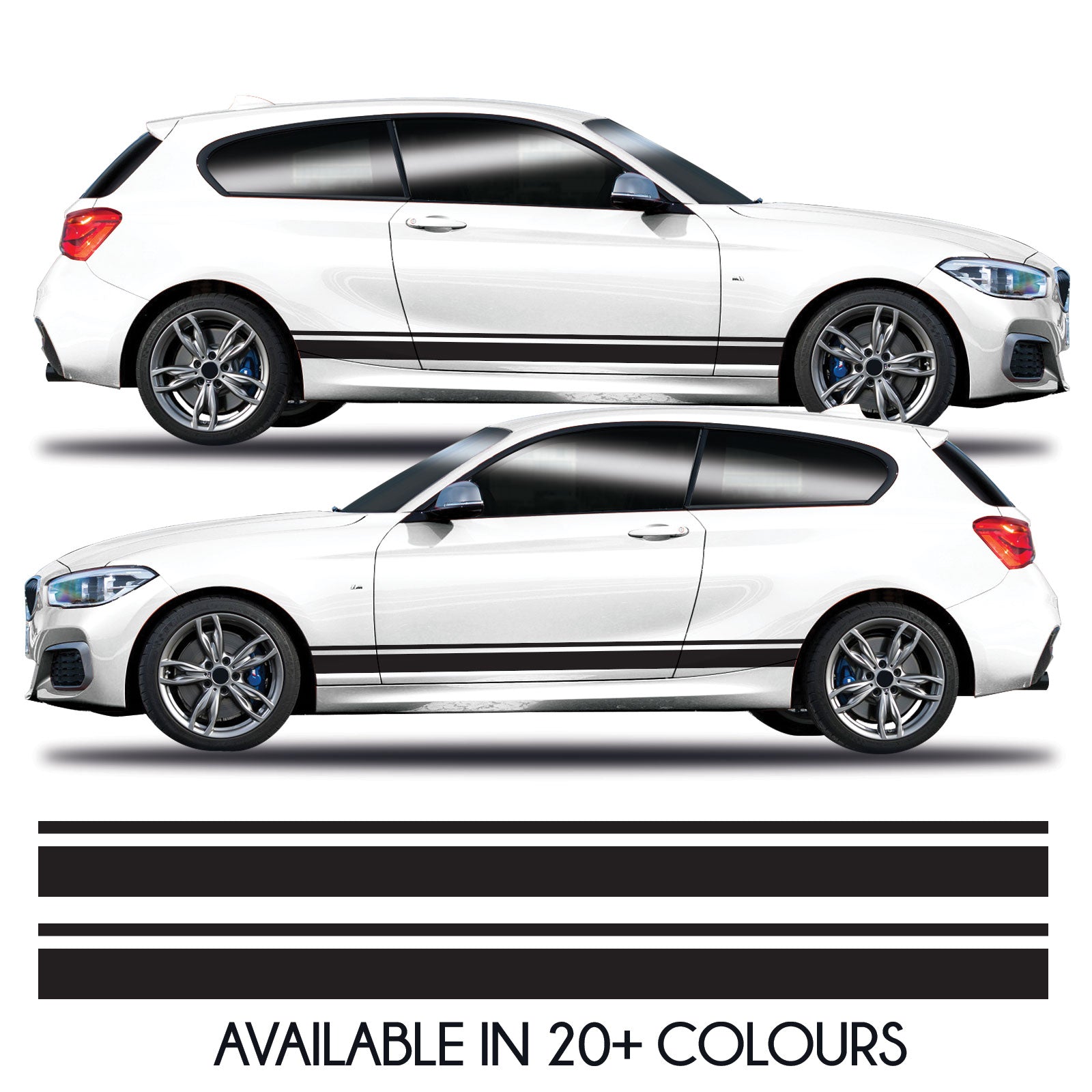 Universal Car Side Stripe Vinyl Sticker Graphic Kit | Concept Graphics